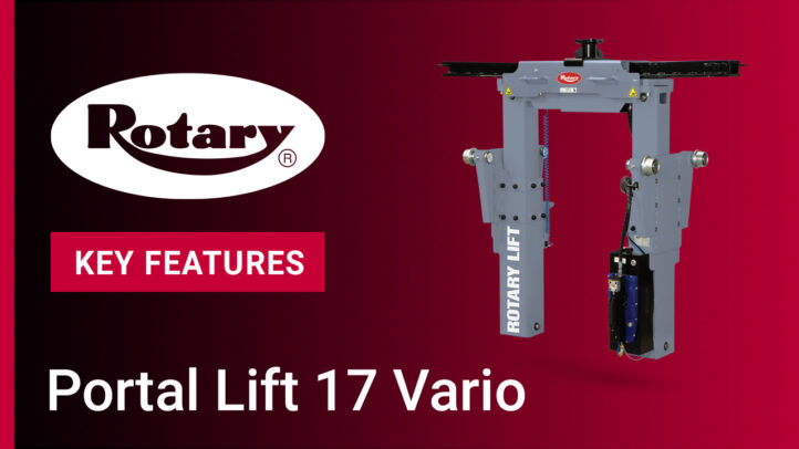 Pit lift, suspended Portal Lift 17 Vario - Rotary Solutions